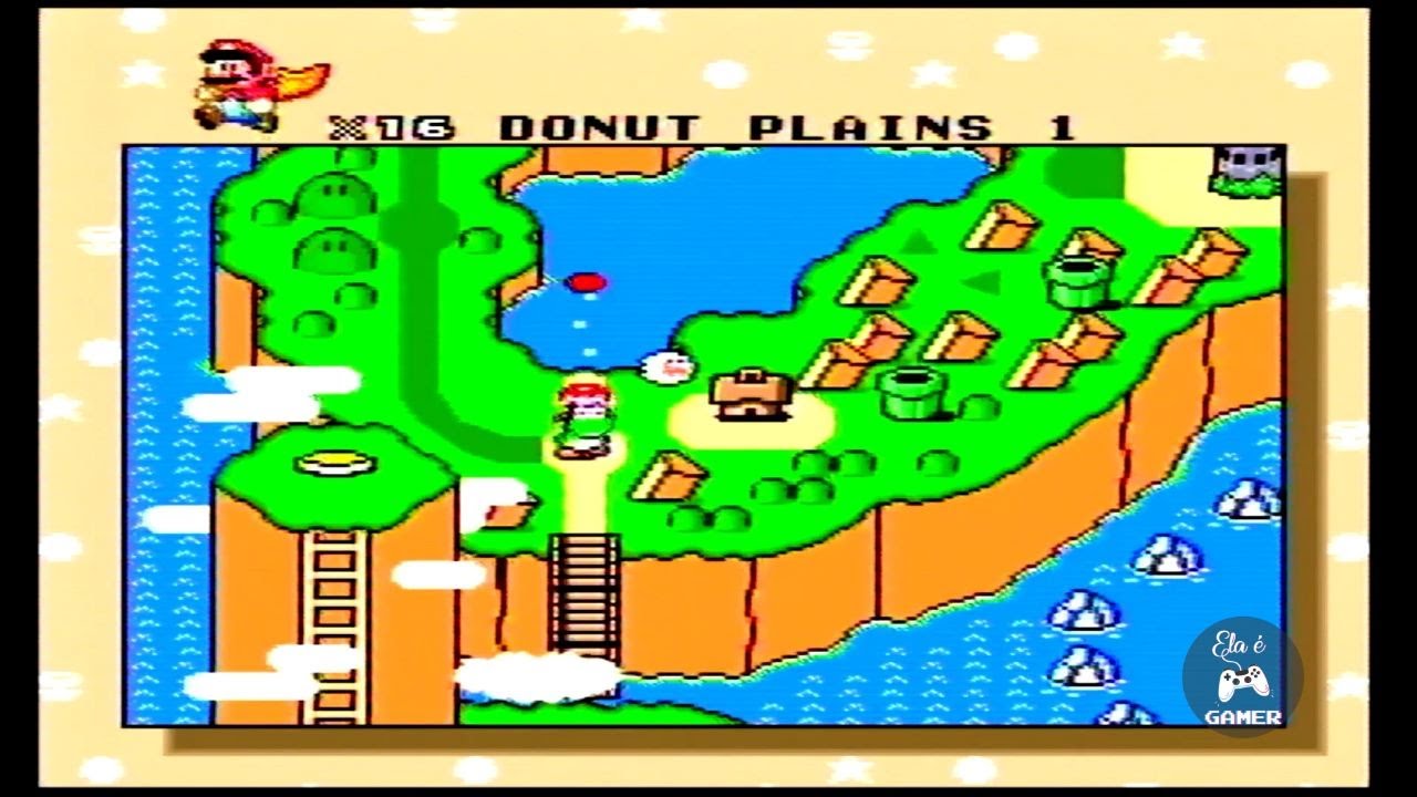 Super Mario World - Donut Plains 1 - Passando (SNES) - YouTube