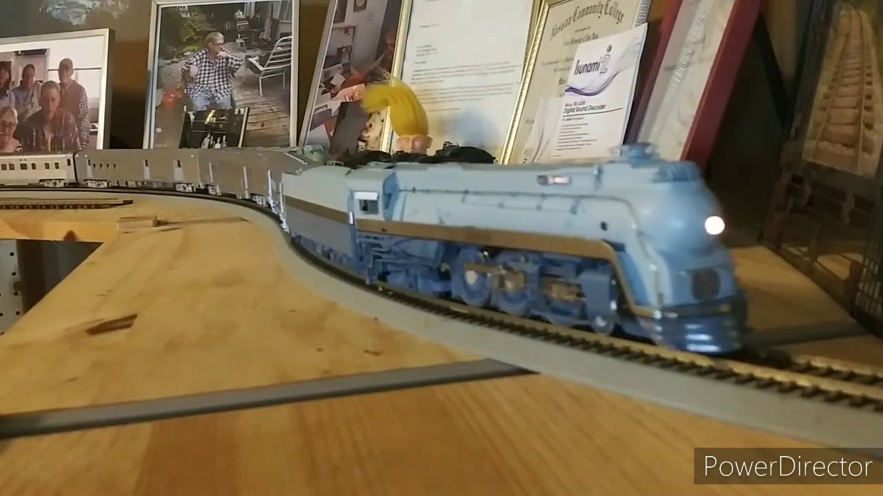 HO Scale Brass Hallmark Models ATSF Blue Goose 4-6-4 with DCC Tsunami2 ...