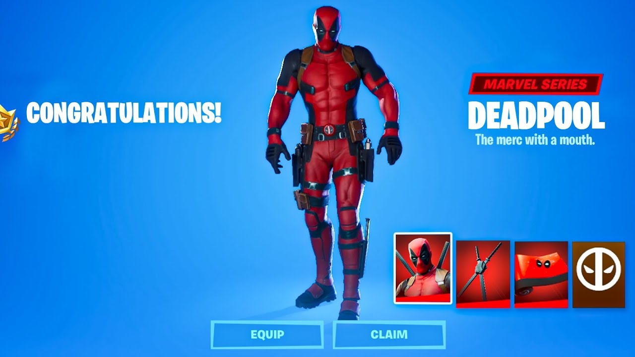 Fortnite All Deadpool Challenges Rewards.! (Deadpool Skin) Chapter 2 ...