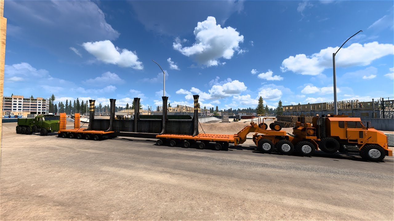 Ats 1.46 Oshkash Doing Big Boy Pull Road Train With Ballast Truck ...