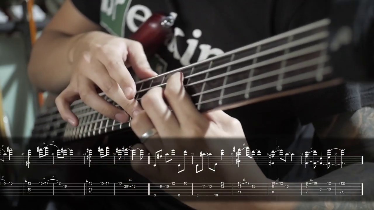 JINJER - Micro (Bass Cover /Animated Tab) - YouTube