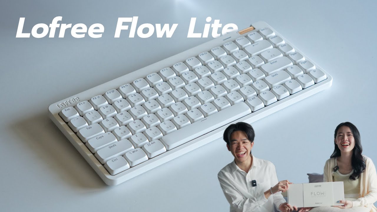 Lofree Flow Lite คีย์บอร์ดเสียงนุ่ม ของขวัญวันเกิดแฟน - YouTube
