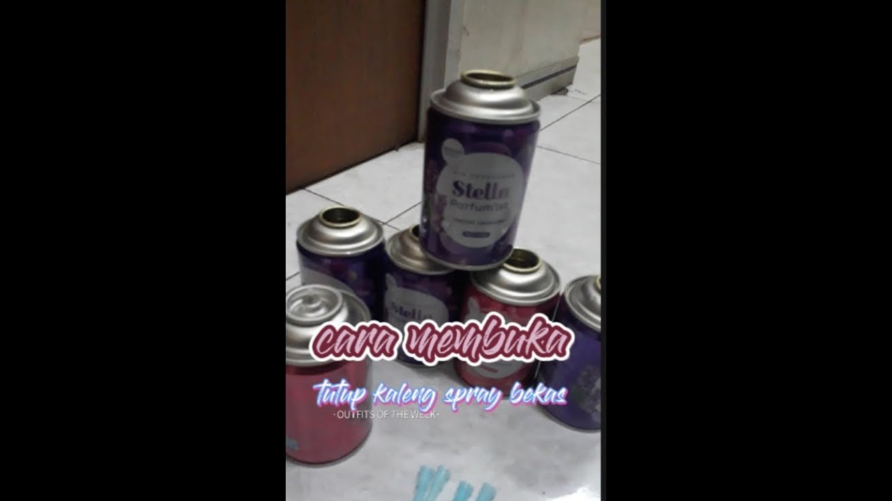 Bagaimana sih cara buka tutup kaleng spray ||tutorial - YouTube