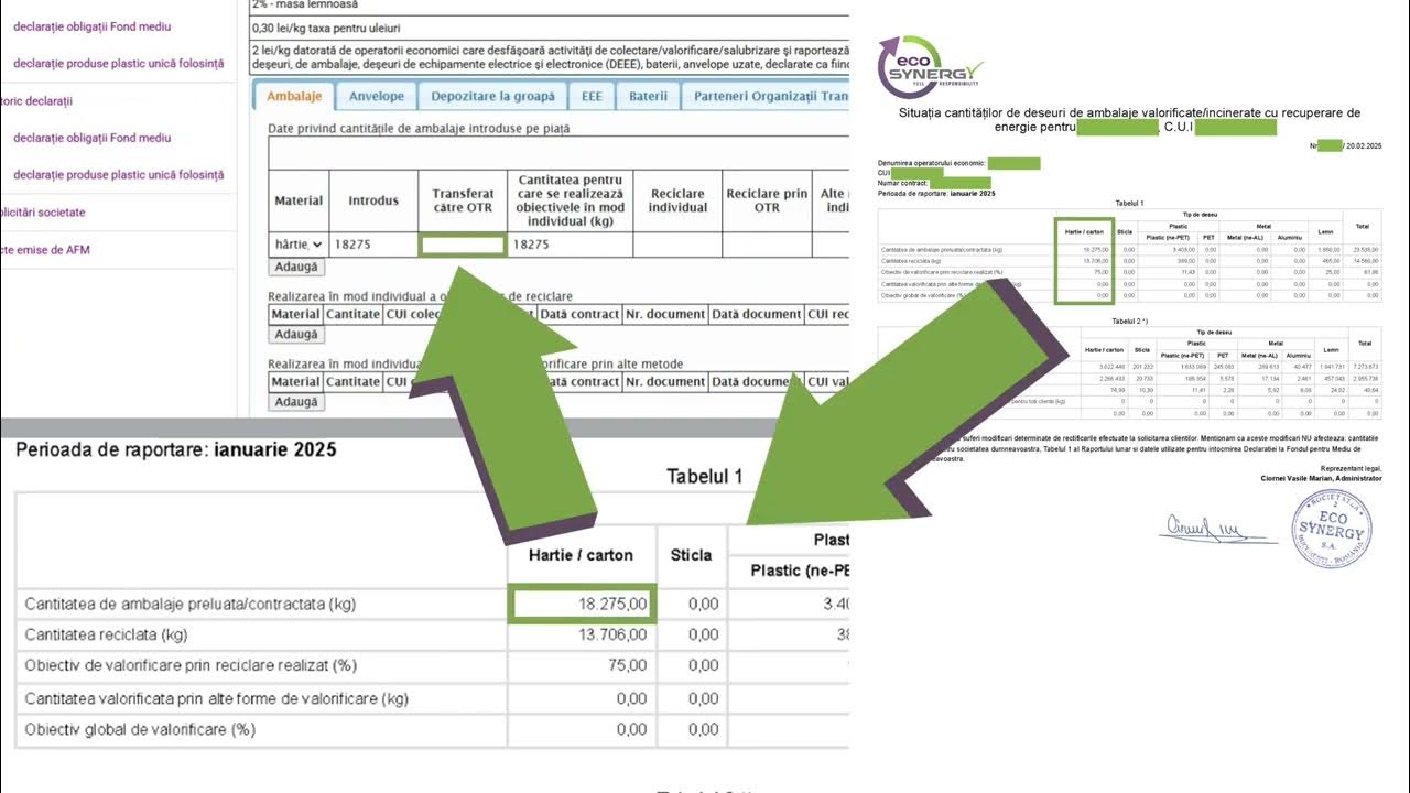 Ghid pentru completarea declarației privind ambalajele la AFM - YouTube