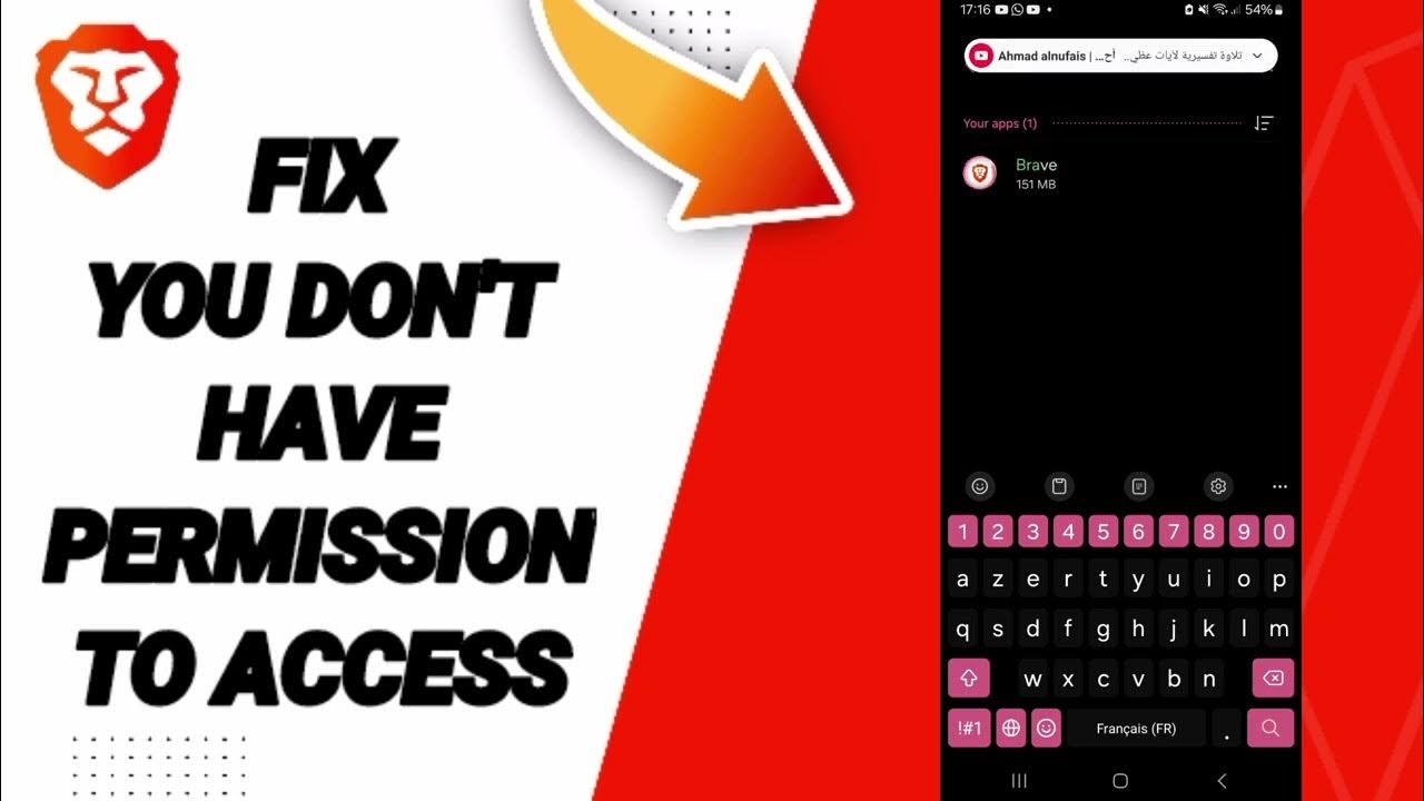 How To Fix You Don't Have Permissions To Access On Brave Private Web ...