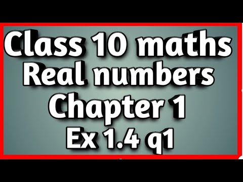 Class 10th chapter 1 of math | class 10th Real Numbers | Real Numbers ...