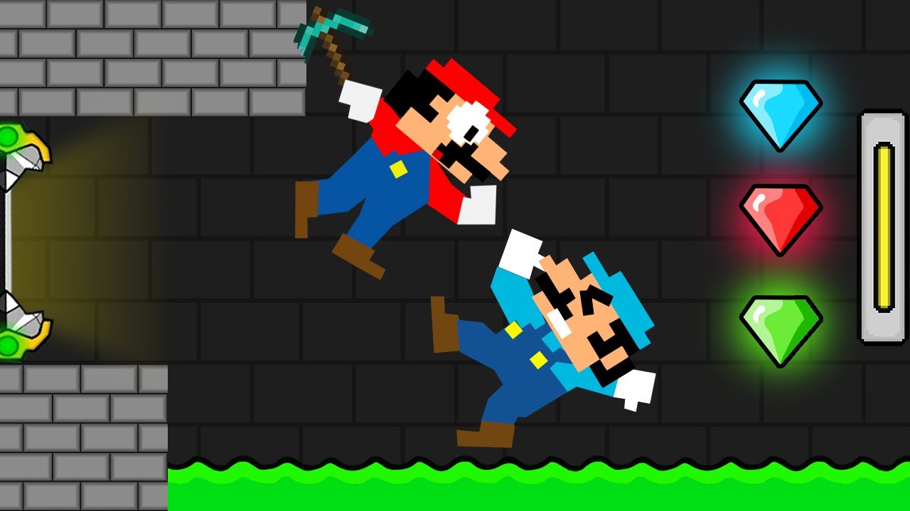 Mario HOT & Mario ICE Escape the Watergirl and Fireboy (Part 52) - YouTube