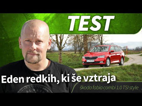 2019 škoda fabia combi 1.0 TSI style - test
