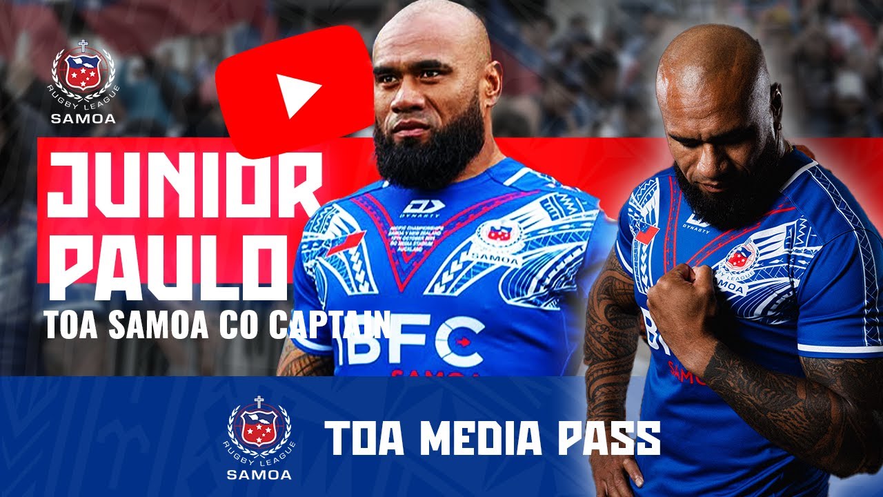 Junior Paulo I Co-Captaining Toa Samoa, Heritage, and the Emotional ...