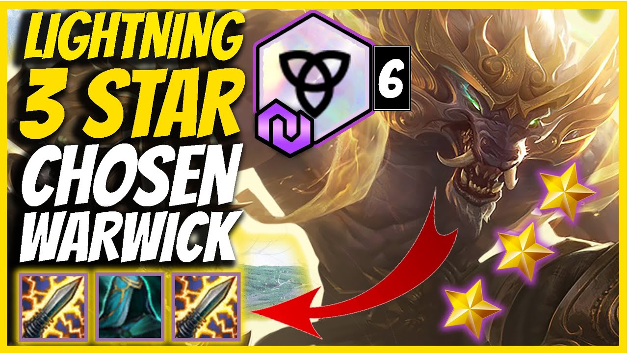 DIVINE LIGHTNING 3 STAR CHOSEN WARWICK | TFT SET 4 | TFT FATES ...