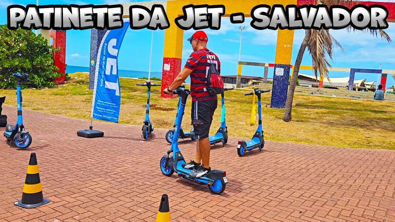 Testamos a Patinete Elétrica da JET em Salvador - Valores na Descrição ...