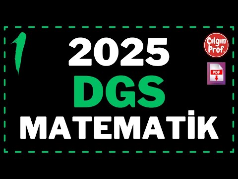 2025 DGS MATEMATİK [+PDF] - 2025 DGS Matematik Soru Çözümleri (1-25)