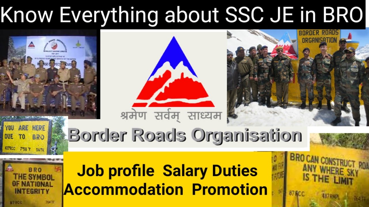 Know Everything about Border Road Organisation Junior Engineer | BRO ...