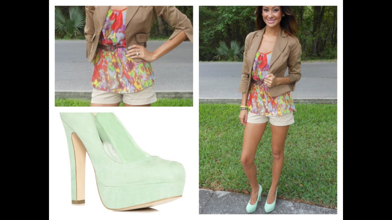 Spring Outfit! Mint Shoes ♥ OOTD: - YouTube