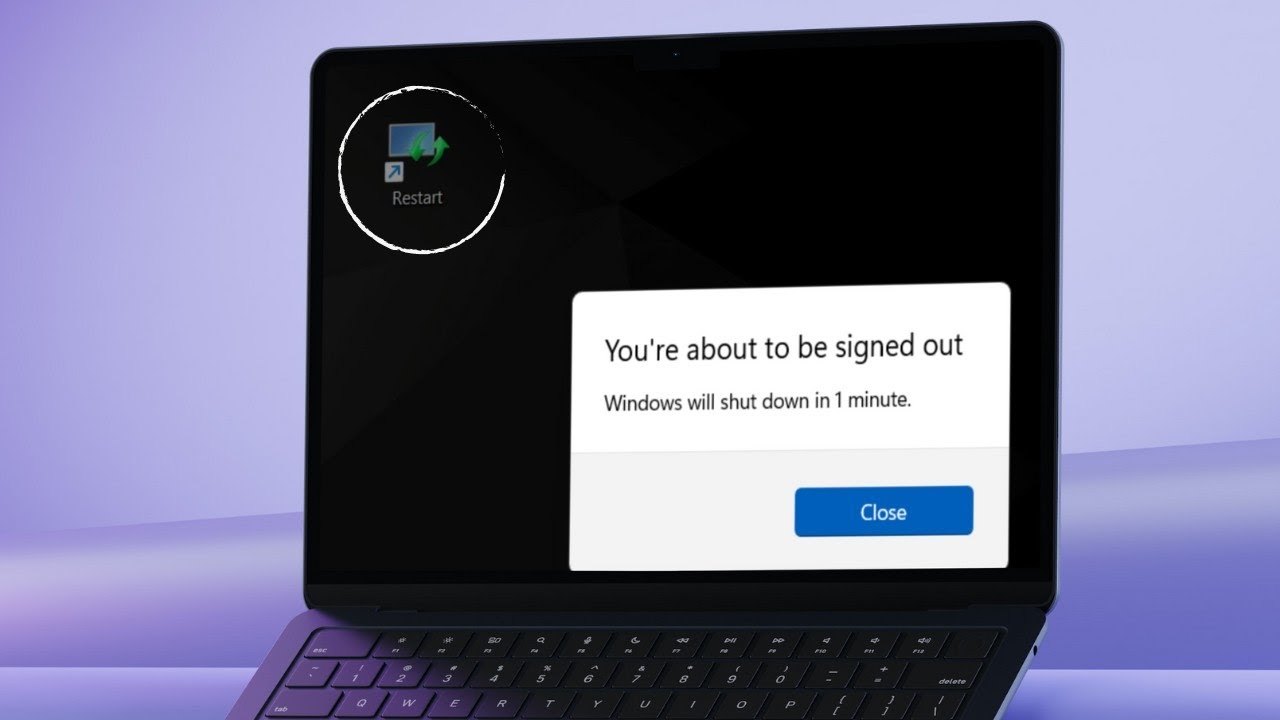 How to Create a Desktop Shortcut for PC Restart Schedule - YouTube