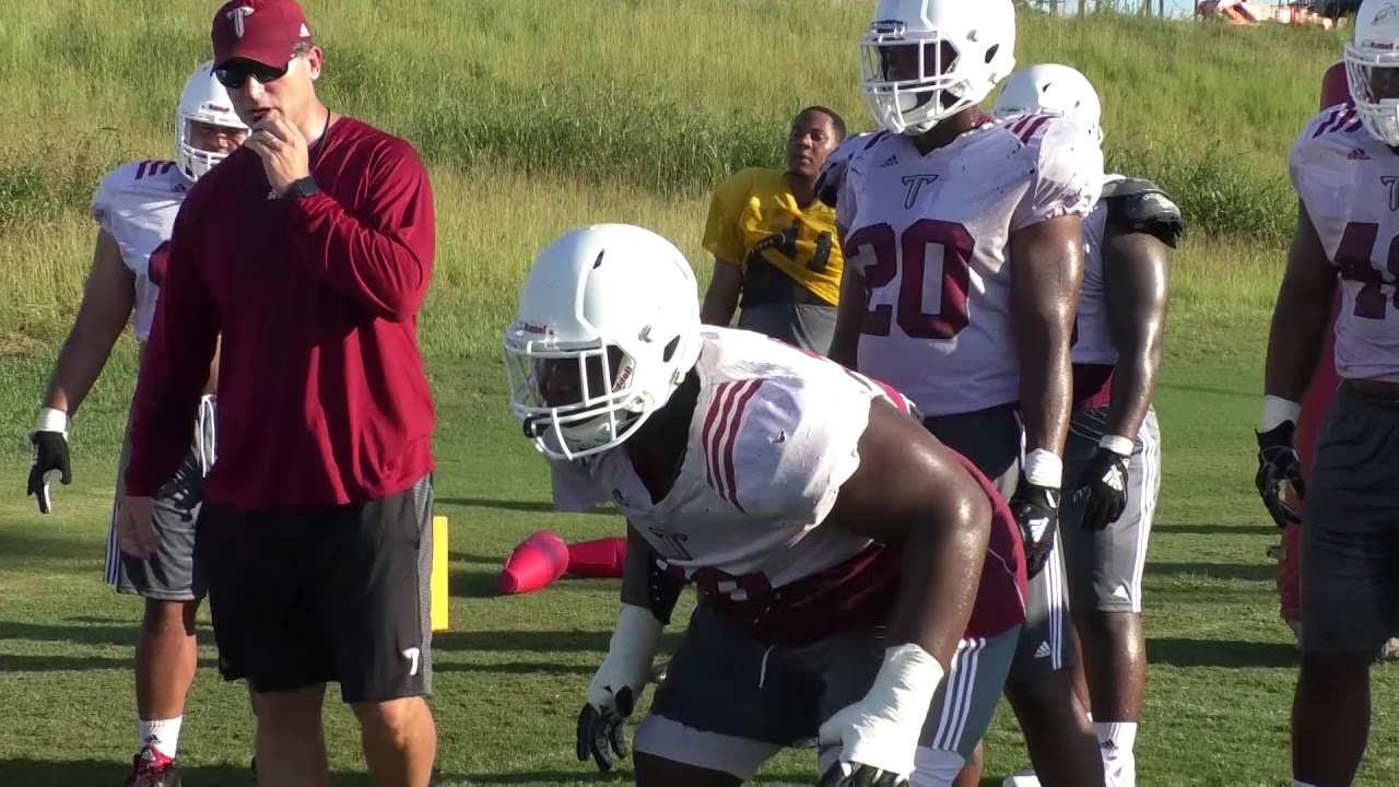 Troy Football Fall Camp (Day Three) - YouTube