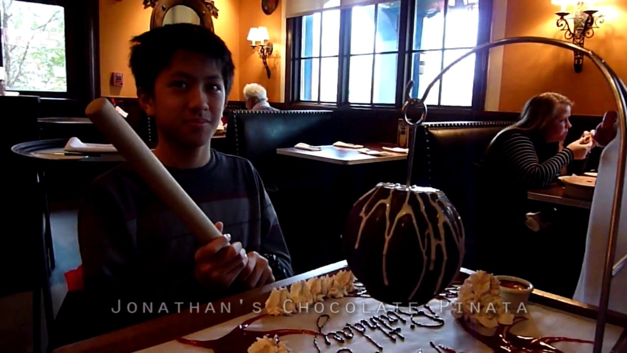Jonathan's Chocolate Pinata - YouTube