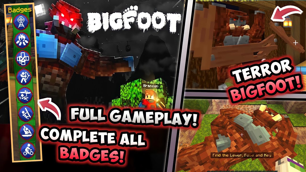 SHOWCASE MINECRAFT BIGFOOT DLC! GAMEPLAY RIVIEW - YouTube