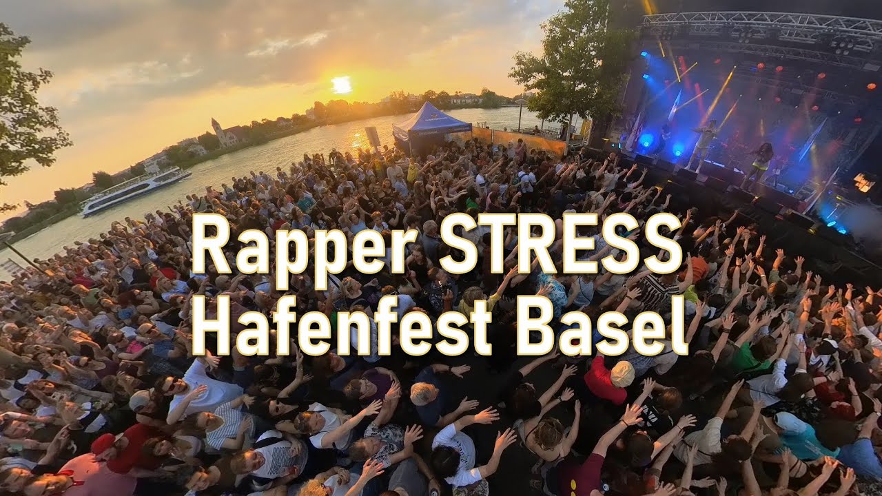Schweiz-Rap, Rapper Stress mit Karolyn und Band beim Hafenfest Basel am ...