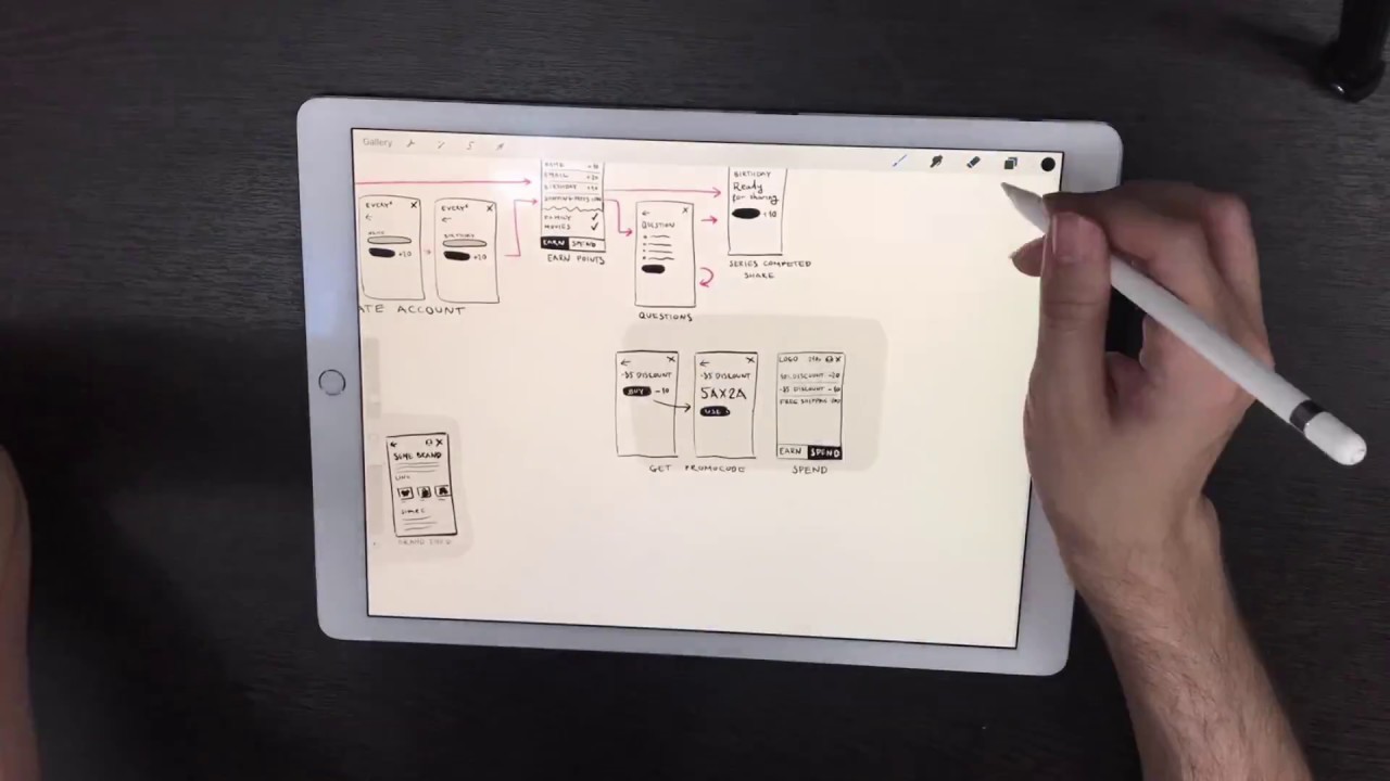 Designing UX flow on iPad Pro - YouTube