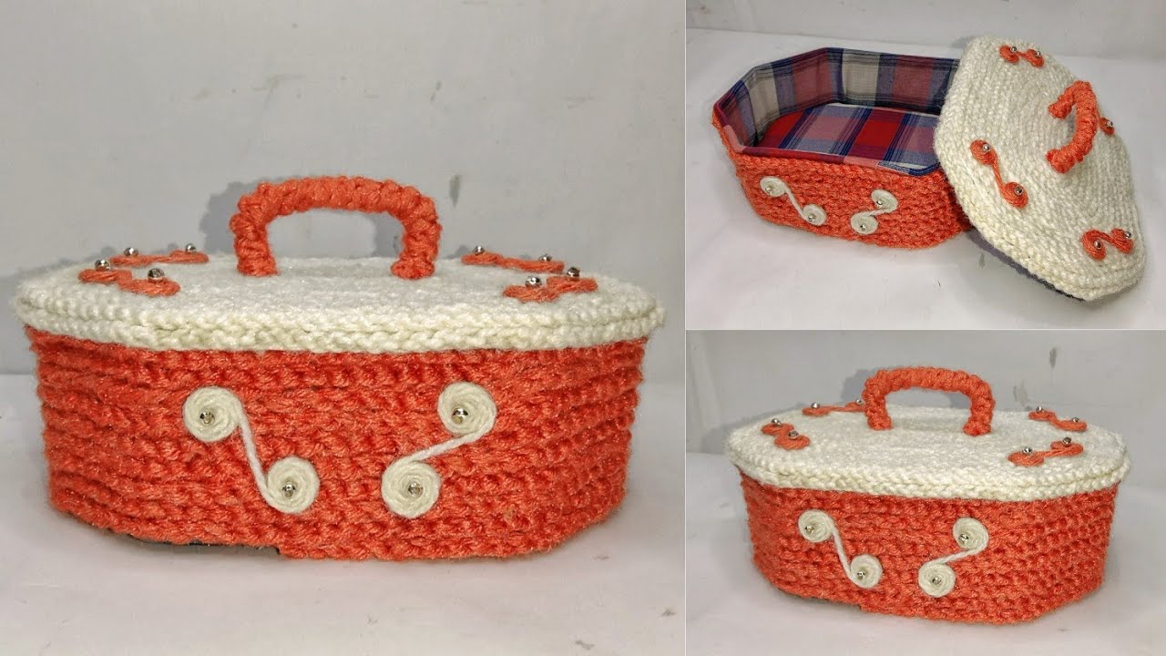 Recycling Plastic Box Idea || Diy Rope Organizer Idea. - YouTube