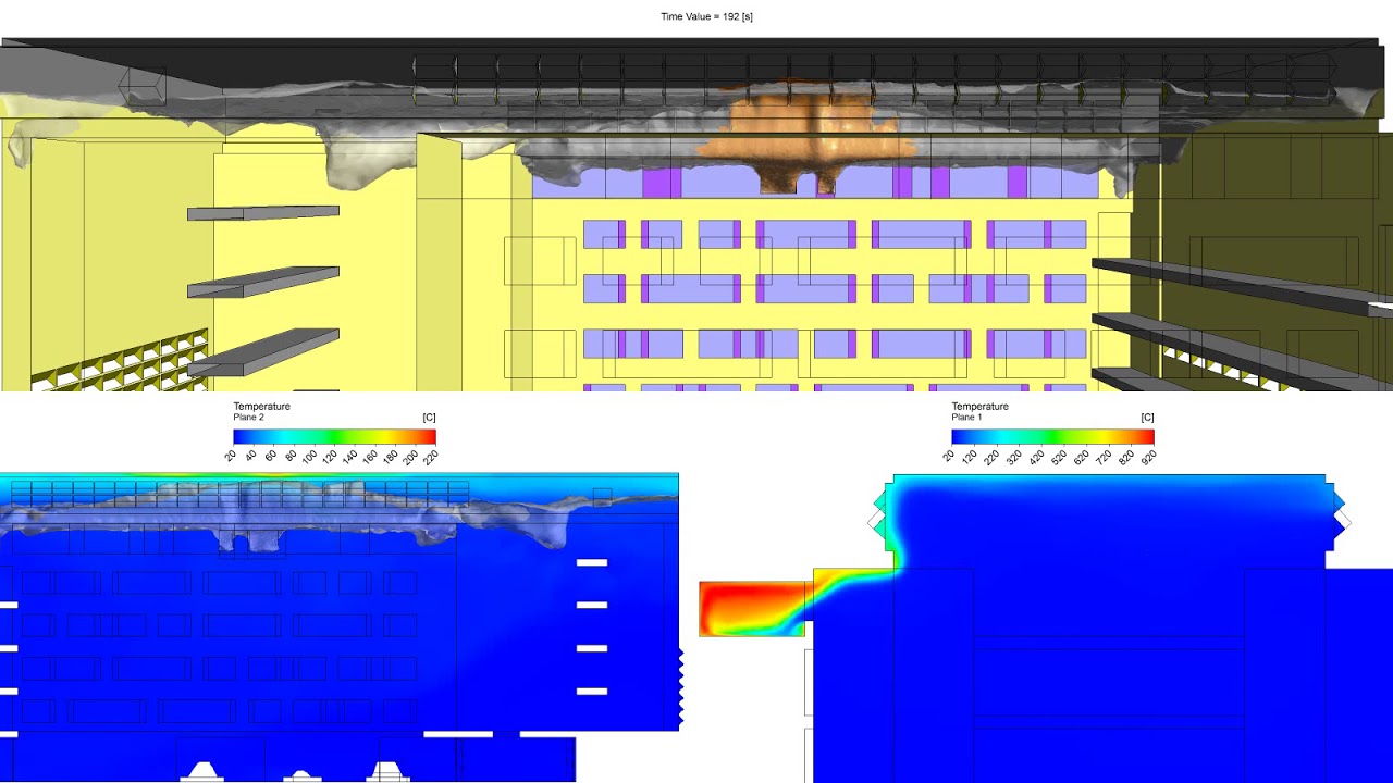 CFD - Thermal load on the roof steel structure - YouTube