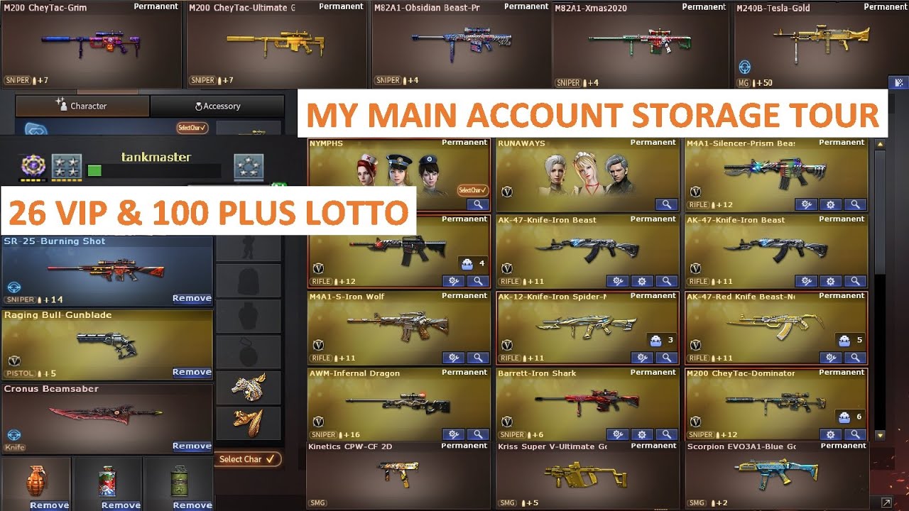 MY MAIN ACCOUNT STORAGE REVIEW JUNE 2022 CROSSFIRE PH - YouTube