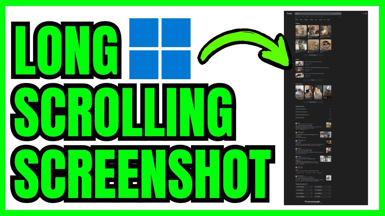 How To Take LONG SCROLLING SCREENSHOT In Laptop/PC Windows 11 (QUICK ...