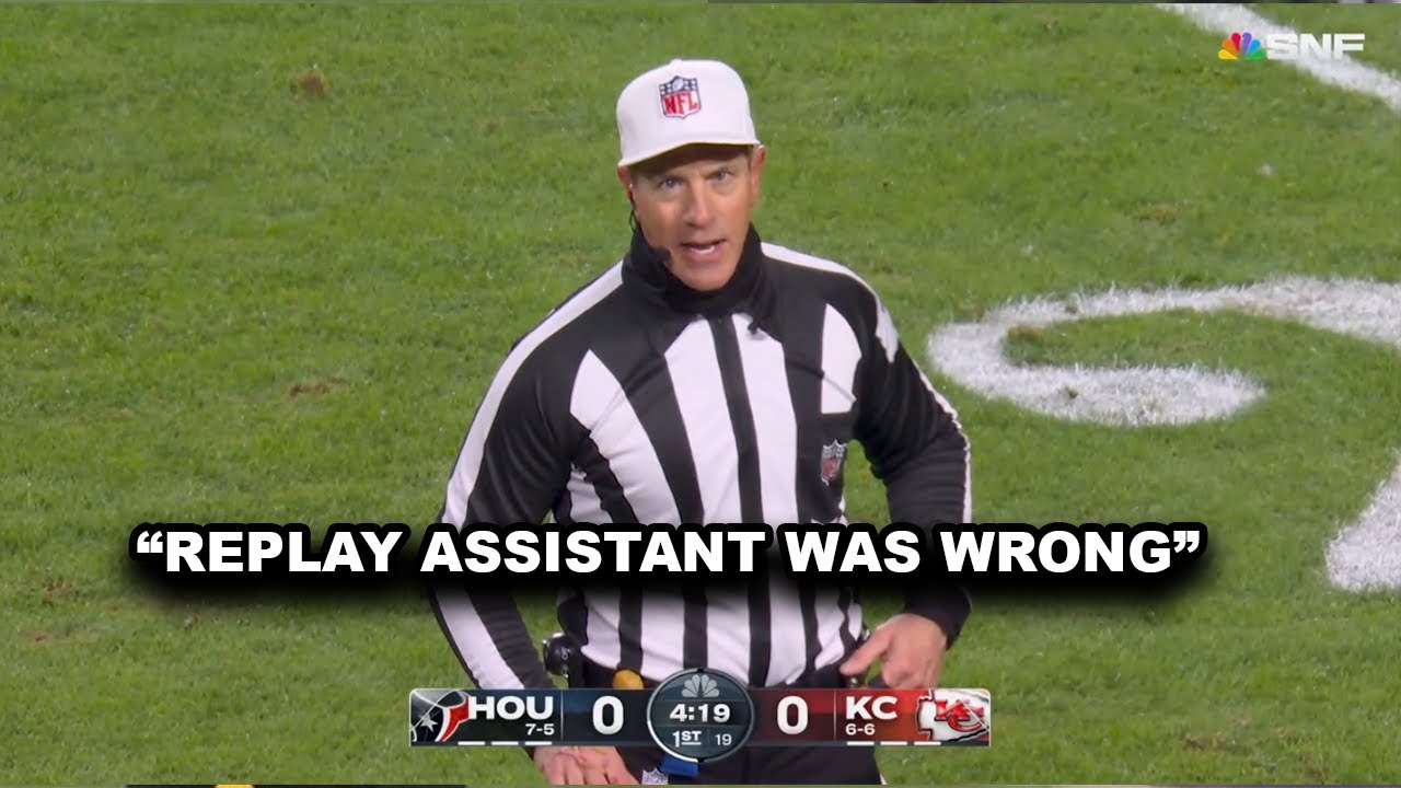 NFL Referee ADMITS Replay Assistant Got 1st Down Call WRONG... Texans ...