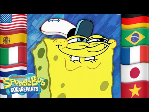 5 Iconic SpongeBob Scenes IN 34 DIFFERENT LANGUAGES! 🇺🇸🇯🇵🇧🇷🇫🇷