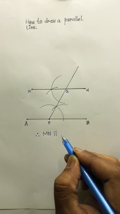 How to draw parallel line with compass || drawing parallel line || #shorts #trending #viral # ...