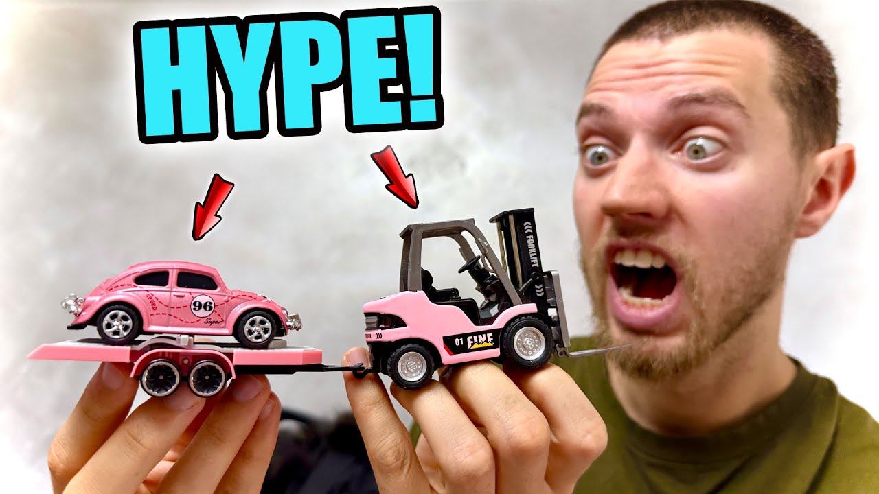 Wie kann dieser Mini GABELSTAPLER mit ANHÄNGER so GUT SEIN? - YouTube