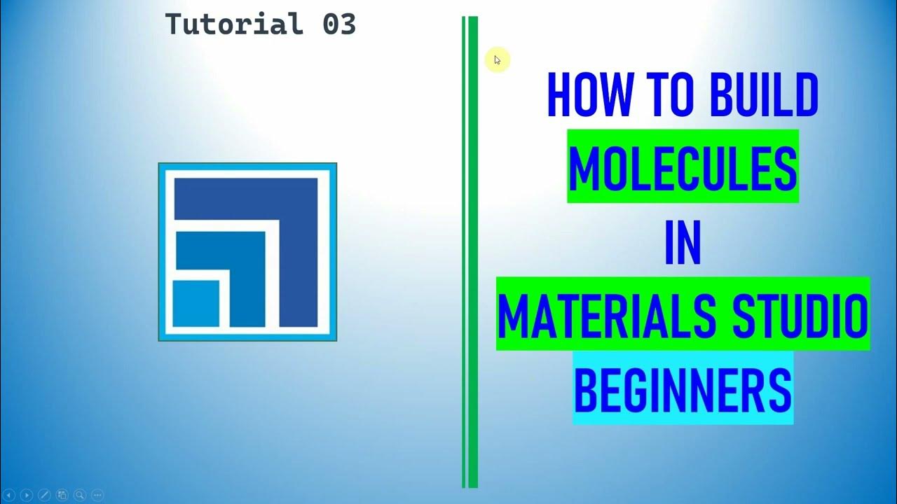 How to build molecules in Materials Studio - Beginners | How to Build ...