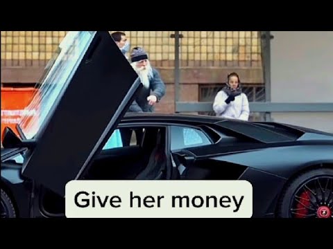 old man rich prank giving money to strangers for a phone call || lamborghini calling prank || 💸 ☠️ 🔥