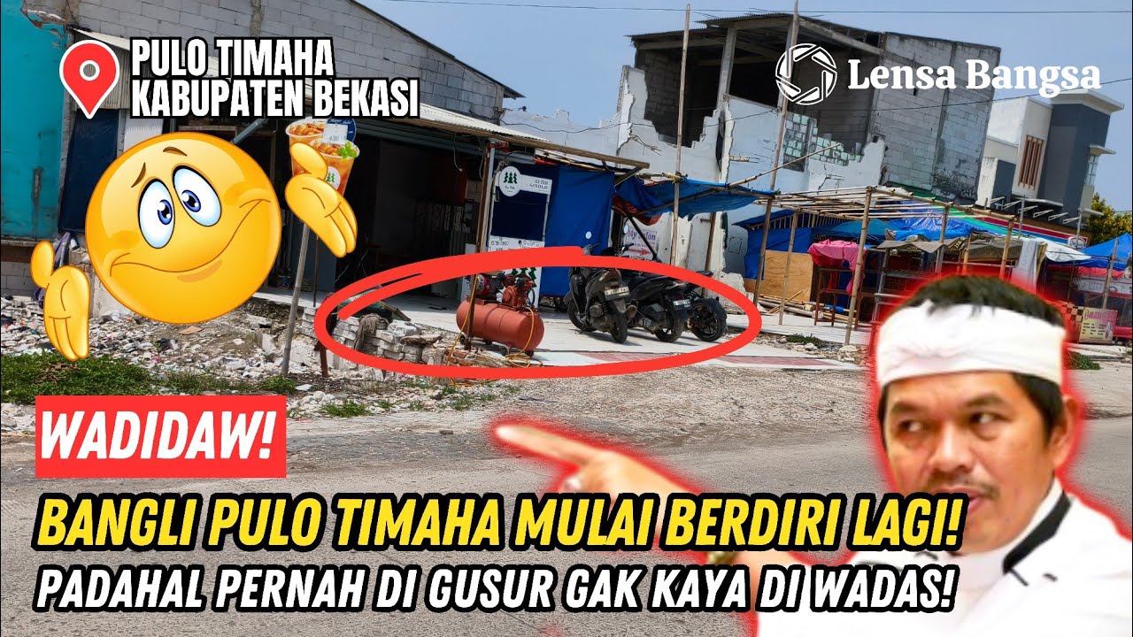 WADIDAW BANGLI PULO TIMAHA MULAI BERDIRI LAGI PADAHAL PERNAH DI GUSUR ...