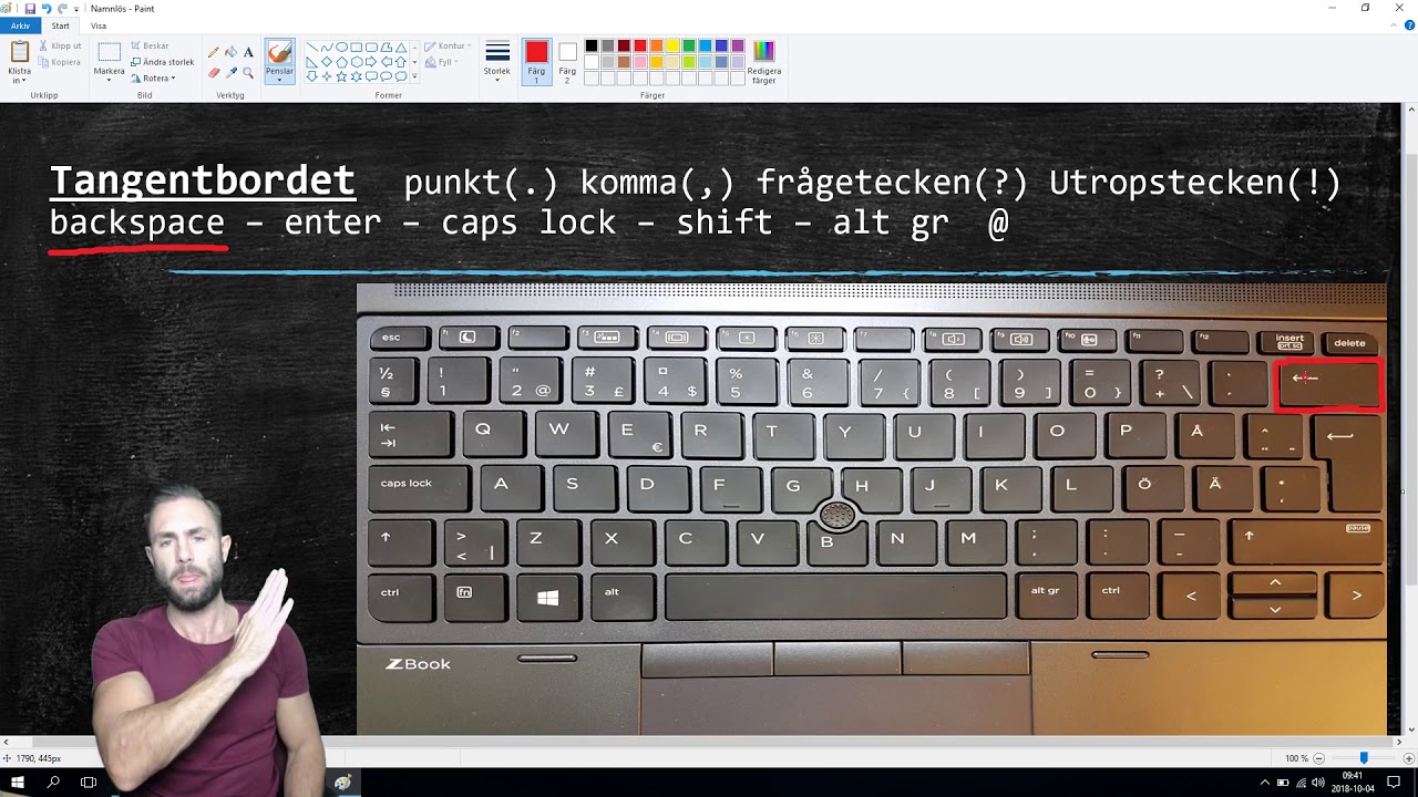 Nybörjarkurs dator - Datorns tangentbord - Lektion 8 - YouTube