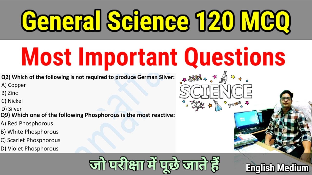 General Science Top 100 Questions | Science GK in English | Science ...