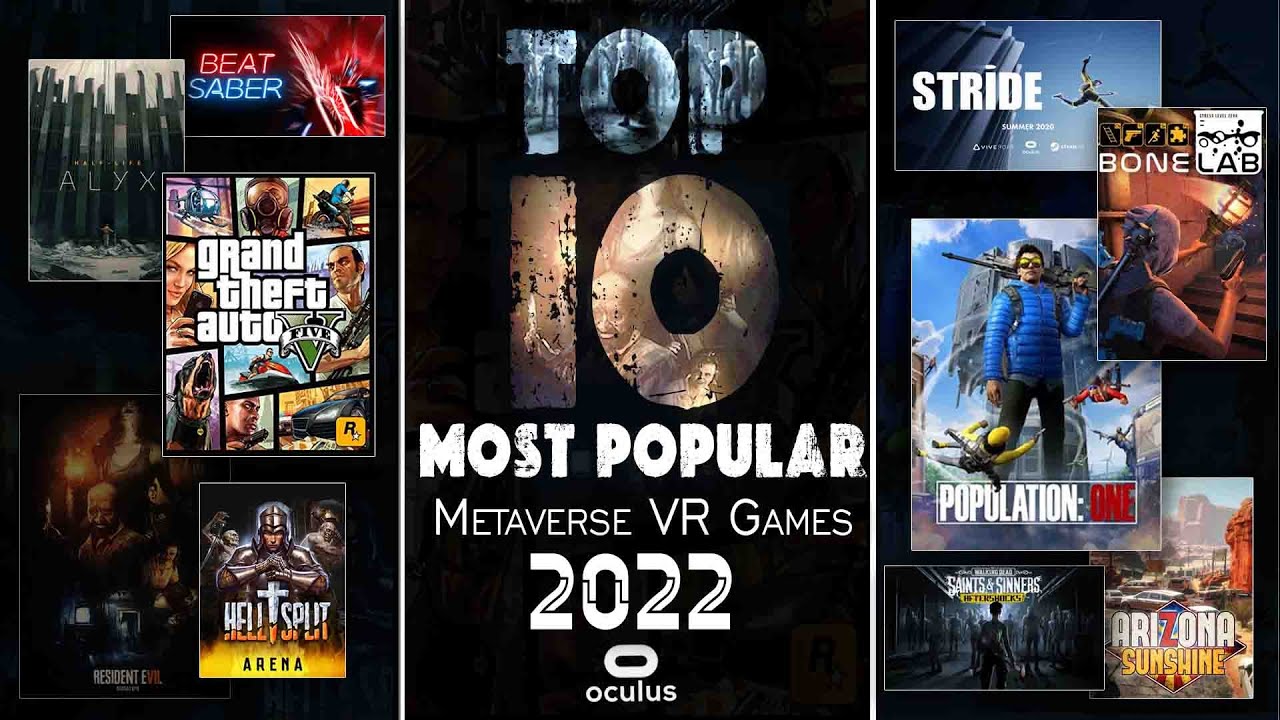 The Most POPULAR VR Games || Metaverse & Meta Quest Games || Oculus ...