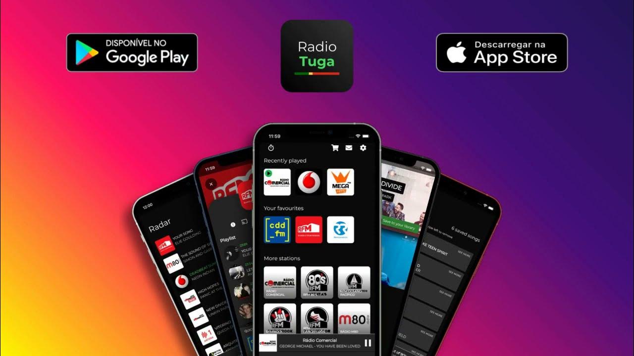 Rádio Tuga - Rádios de Portugal - Android e iOS - YouTube