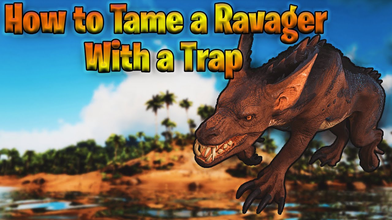 Ark - How to Tame a Ravager Easy with a Trap - YouTube
