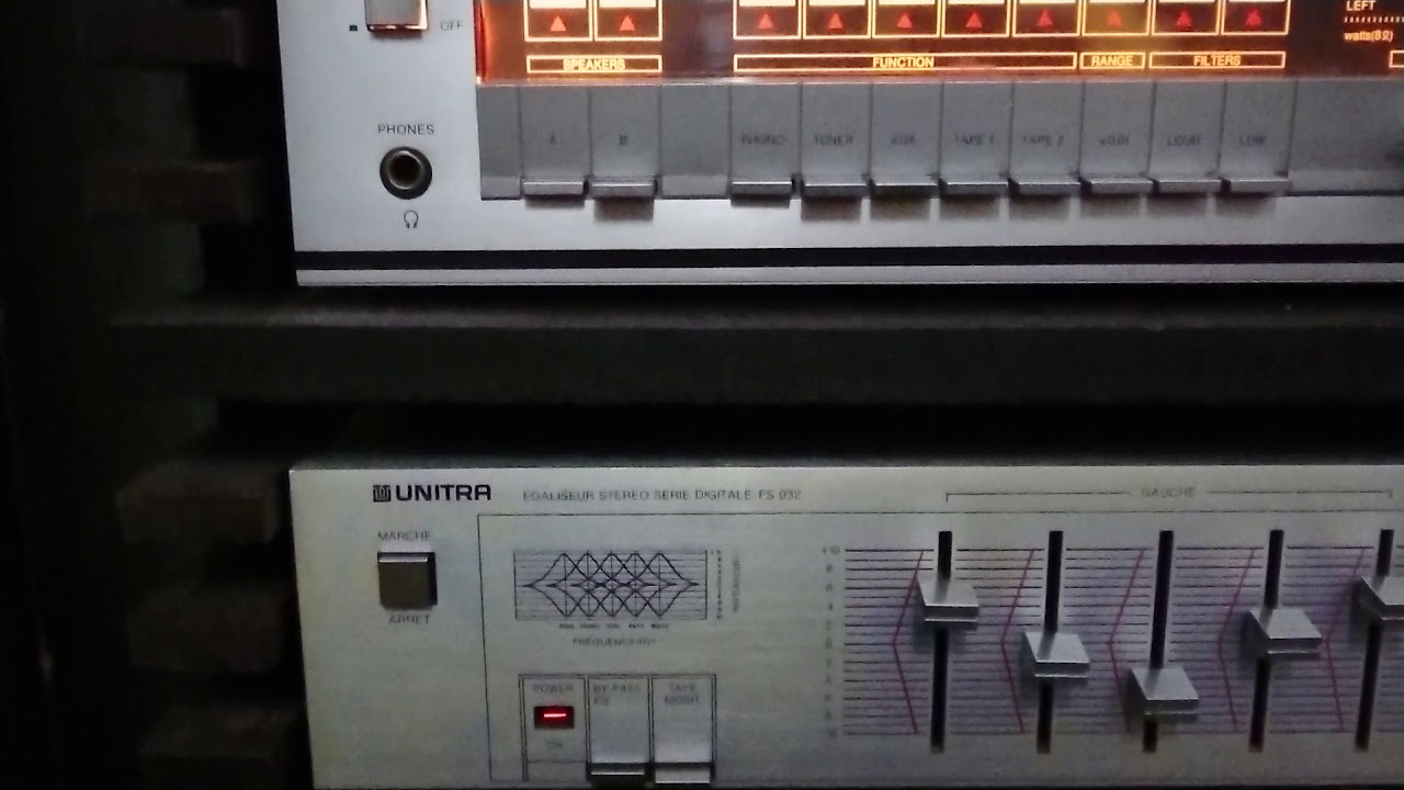 Unitra Hifi tower - YouTube