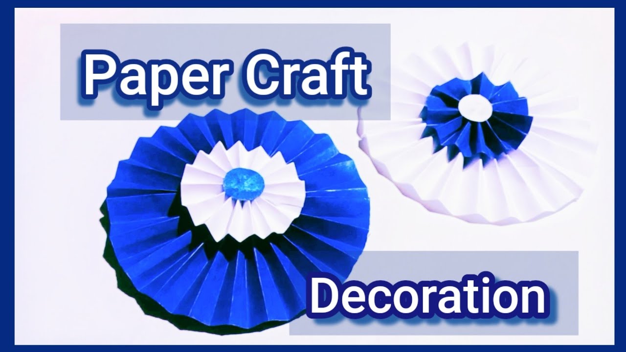 Diy Paper Craft !!! Diy Paper Craft for Saraswati Puja/Paper Decoration ...