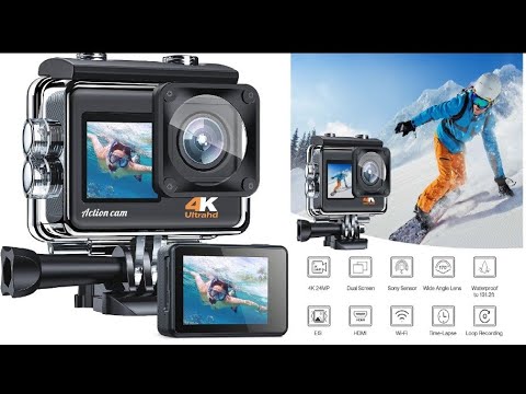 CAMWORLD 131FT Underwater Camera Waterproof Action Camera 4K for ...