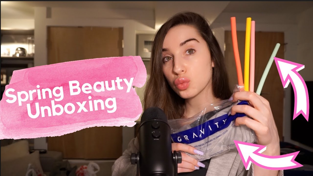 ASMR- Fab Fit Fun Spring 2020 Unboxing & Triggers (Whispered) - YouTube