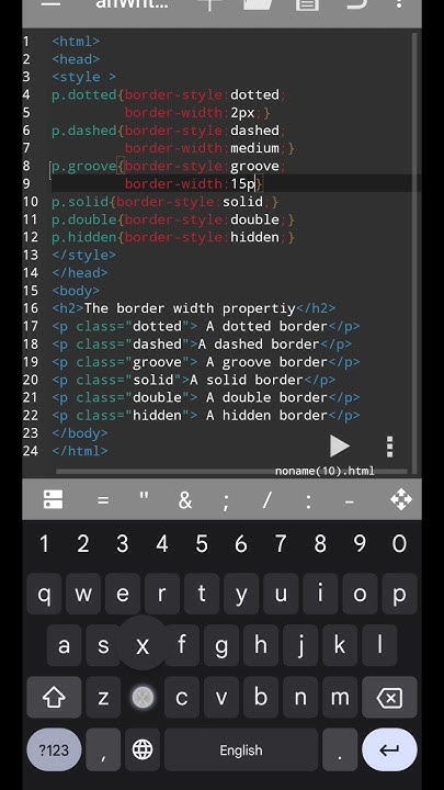 Css Border Part 2 Css Border Width Property Short How To Add Border In Css Shortsfeed