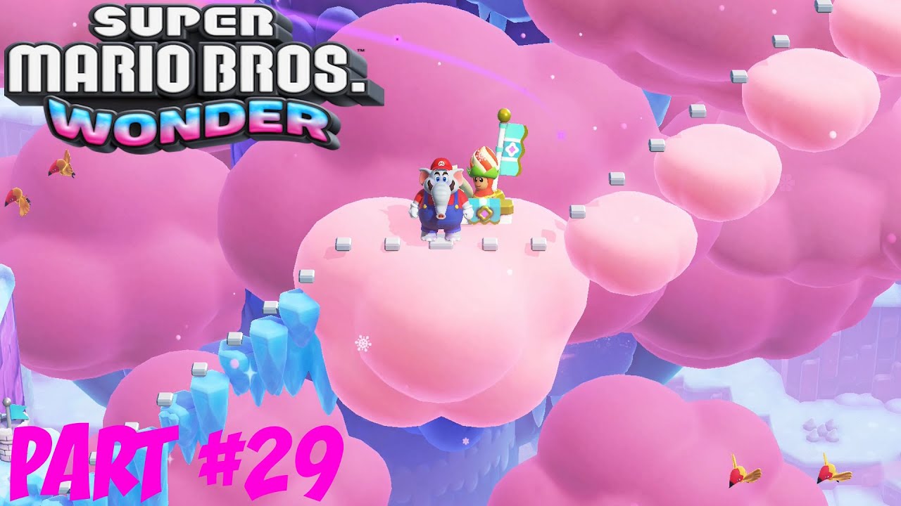 Super Mario Bros. Wonder - Part 29: FLUFF-PUFF PEAKS 100% COMPLETE ...