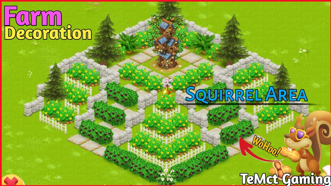 Design Small Squirrel Area 🐿️ | Hay Day - YouTube