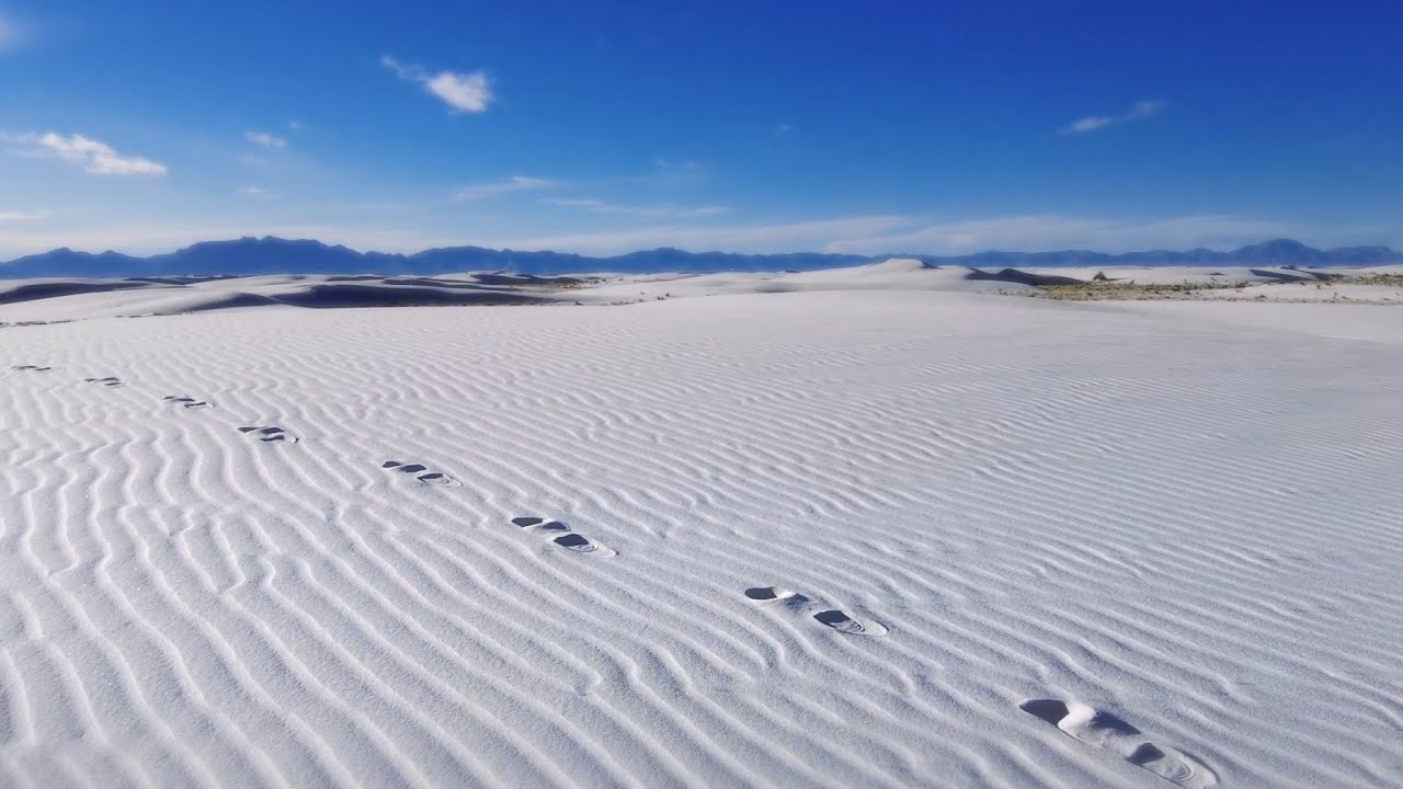 White Sands National Park Virtual Desert Walking Scenery - YouTube