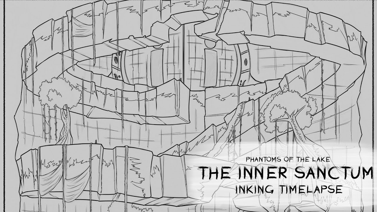 The Inner Sanctum Timelapse Part #1 : Inking - YouTube