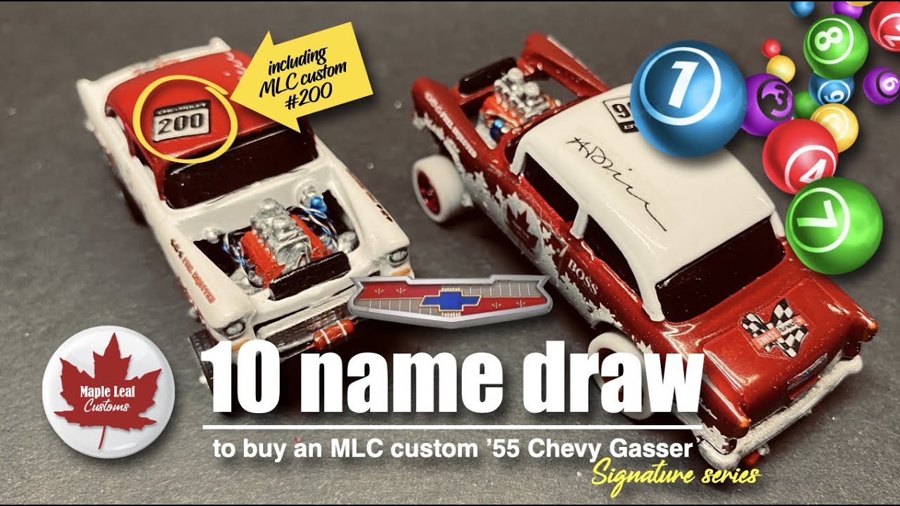 MLC custom ’55 Chevy Gassers Signature Series X10 draw - YouTube